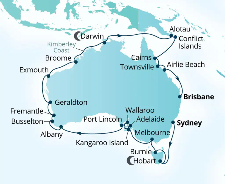 Around Australia - Circumnavigation Cruise 2027 | Downunder Travel